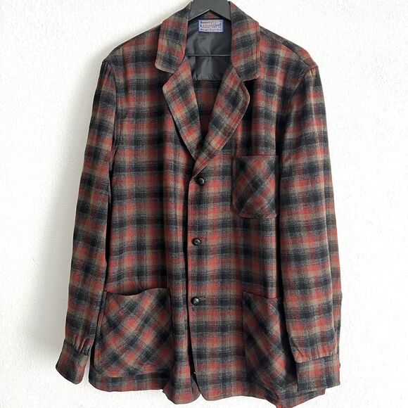 Pendleton | Suits & Blazers | Vintage Pendleton Mens Wool Flannel Plaid ...